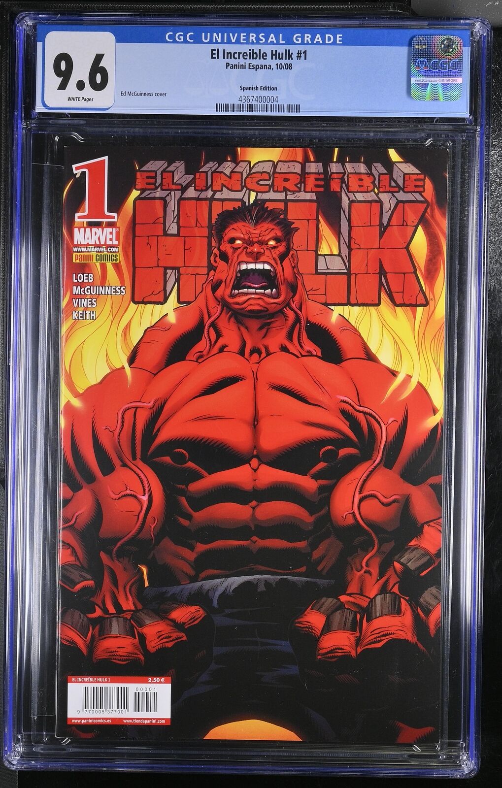 Red Hulk #1 CGC 9.6 El Increible Hulk Spanish only 3 on Census! RARE M ...
